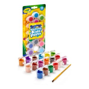 Crayola Washable Kid's Paint Assorted Colors 18 Each (Pack of 6)