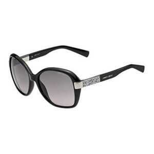 jimmy choo women's alana/s shiny black/gray gradient