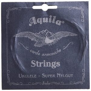 aquila super nylgut aq-106 tenor ukulele strings - high g - 1 set of 4, white