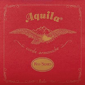 aquila red series aq-89 baritone ukulele strings - low d - 1 set of 4