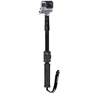 SANDMARC Pole - Metal Edition: 15-50" Waterproof Extension Stick (Pole) for GoPro Hero 11, 10, 9, 8, 7, 6, 5, Session, 4, 3+, 3, 2, & HD- with Remote Clip