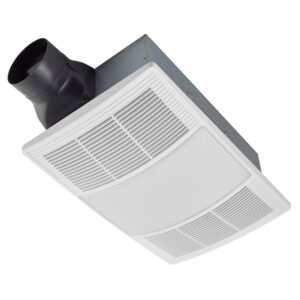 broan-nutone bhfled110 powerheat bathroom exhaust fan, heater, and led light combination, 110 cfm