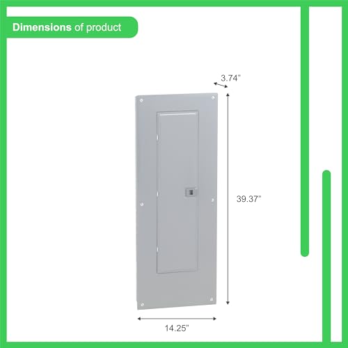 Square D - HOM4080M200PC 200 Amp 40-Space 80-Circuit Indoor Main Breaker Load Center, Gray