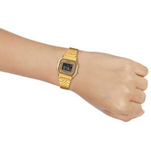 Casio LA-680WGA-9B – Clock with Quartz Movement, for Women, Gold Colour, Gold, UINICA, Fashion