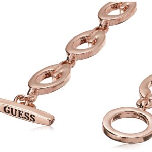 GUESS "Basic" Rose Gold G Link Bracelet