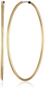 guess "basic" gold large endless hoop earrings