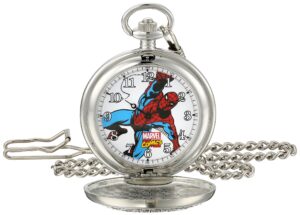 marvel spider-man adult pocketwatch analog quartz watch