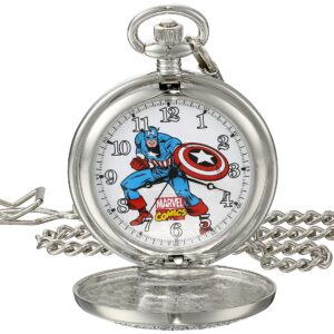 Marvel Men's Captain America W001741 Analog-Quartz Pocket Watch