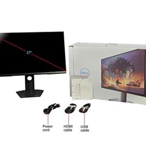 Dell S-Series 27-Inch Screen LED-Lit Gaming Monitor (S2719DGF); QHD (2560 x 1440) up to 155 Hz; 16:9; 1ms Response time; HDMI 2.0; DP 1.2; USB; FreeSync; Height Adjust, Tilt, Swivel & Pivot