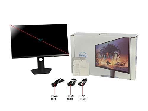 Dell S-Series 27-Inch Screen LED-Lit Gaming Monitor (S2719DGF); QHD (2560 x 1440) up to 155 Hz; 16:9; 1ms Response time; HDMI 2.0; DP 1.2; USB; FreeSync; Height Adjust, Tilt, Swivel & Pivot