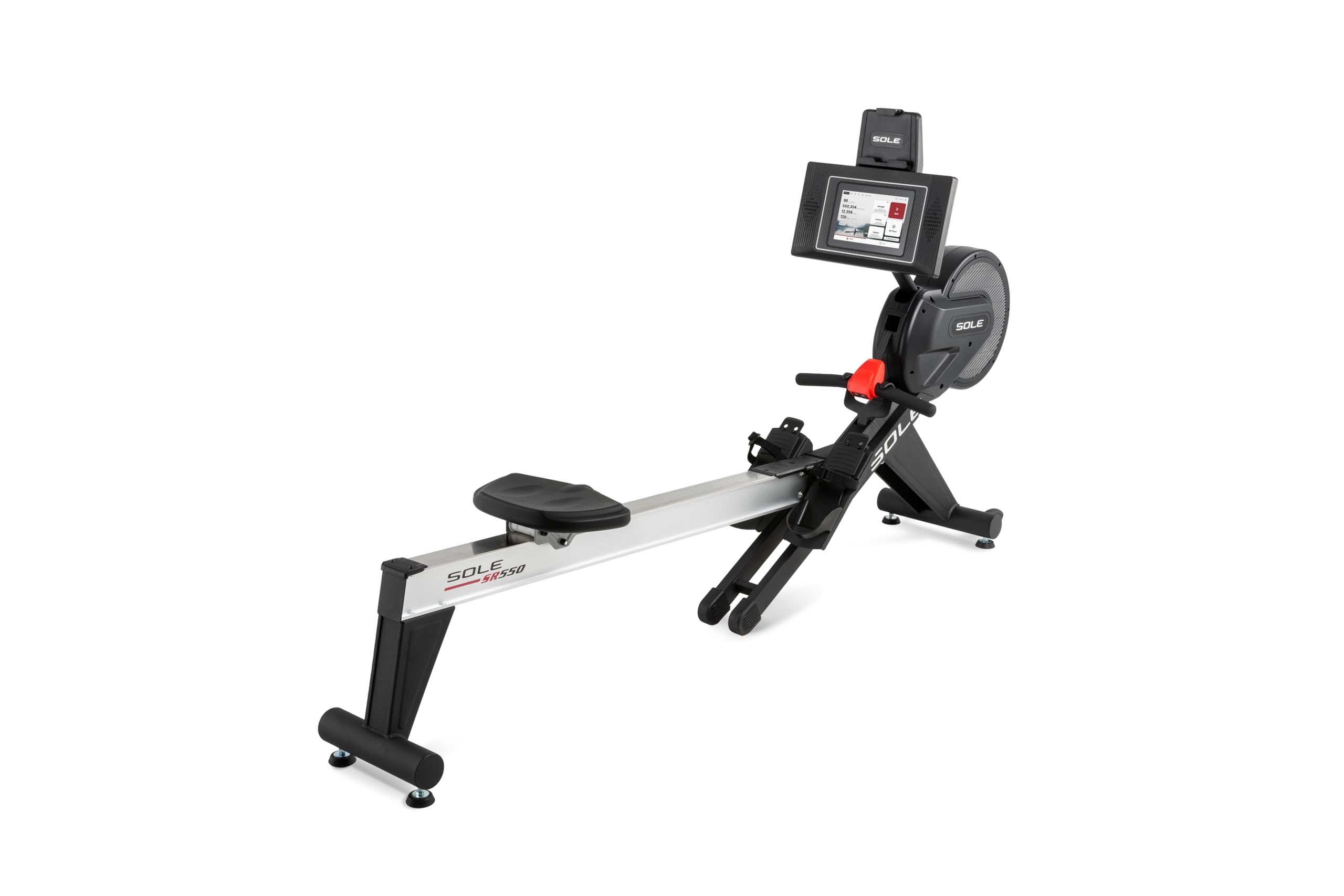 New 2023 Rowing Machine, SR550 Sole Fitness Rower, Foldable Rowing Machines for Home Use, Bluetooth, Touch Screen, Heart Monitoring, Air & Magnetic Resistance Row Machine, Rowers for at Home Exercise