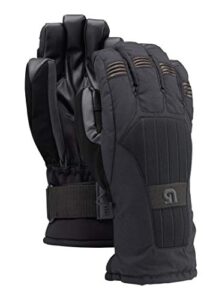 burton mens support glove, true black, medium