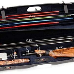 Negrini Cases 1652LR-TS/5040 Shotgun Case for O/U ABS/1 Gun/1 Barrel up to 33 1/2-Inch with 3 Tube Set