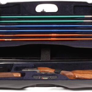 Negrini Cases 1652LR-TS/5040 Shotgun Case for O/U ABS/1 Gun/1 Barrel up to 33 1/2-Inch with 3 Tube Set