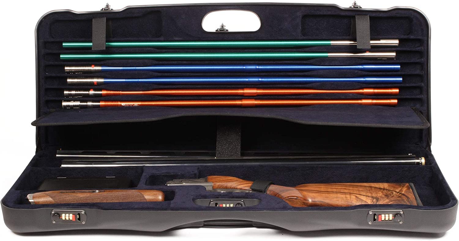 Negrini Cases 1652LR-TS/5040 Shotgun Case for O/U ABS/1 Gun/1 Barrel up to 33 1/2-Inch with 3 Tube Set