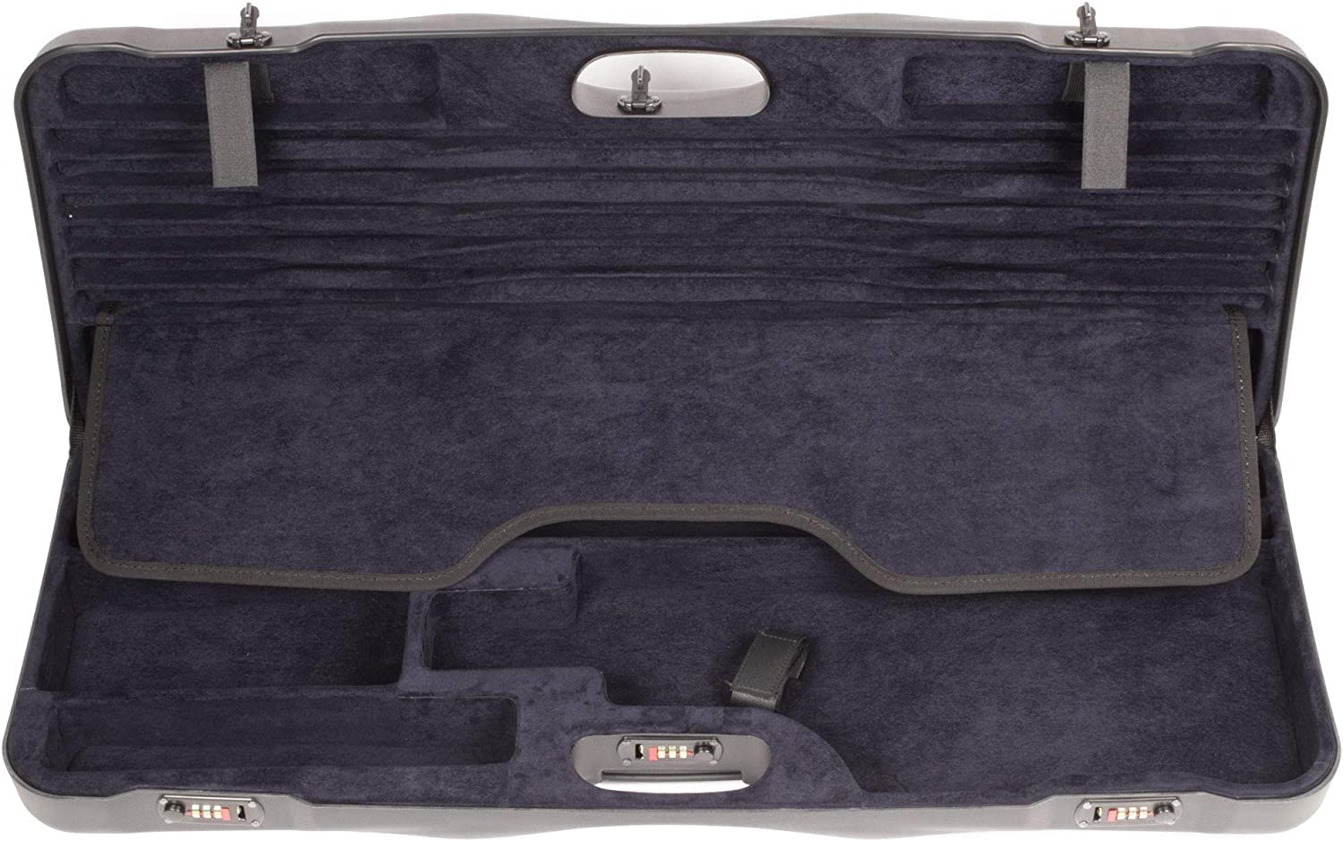 Negrini Cases 1652LR-TS/5040 Shotgun Case for O/U ABS/1 Gun/1 Barrel up to 33 1/2-Inch with 3 Tube Set