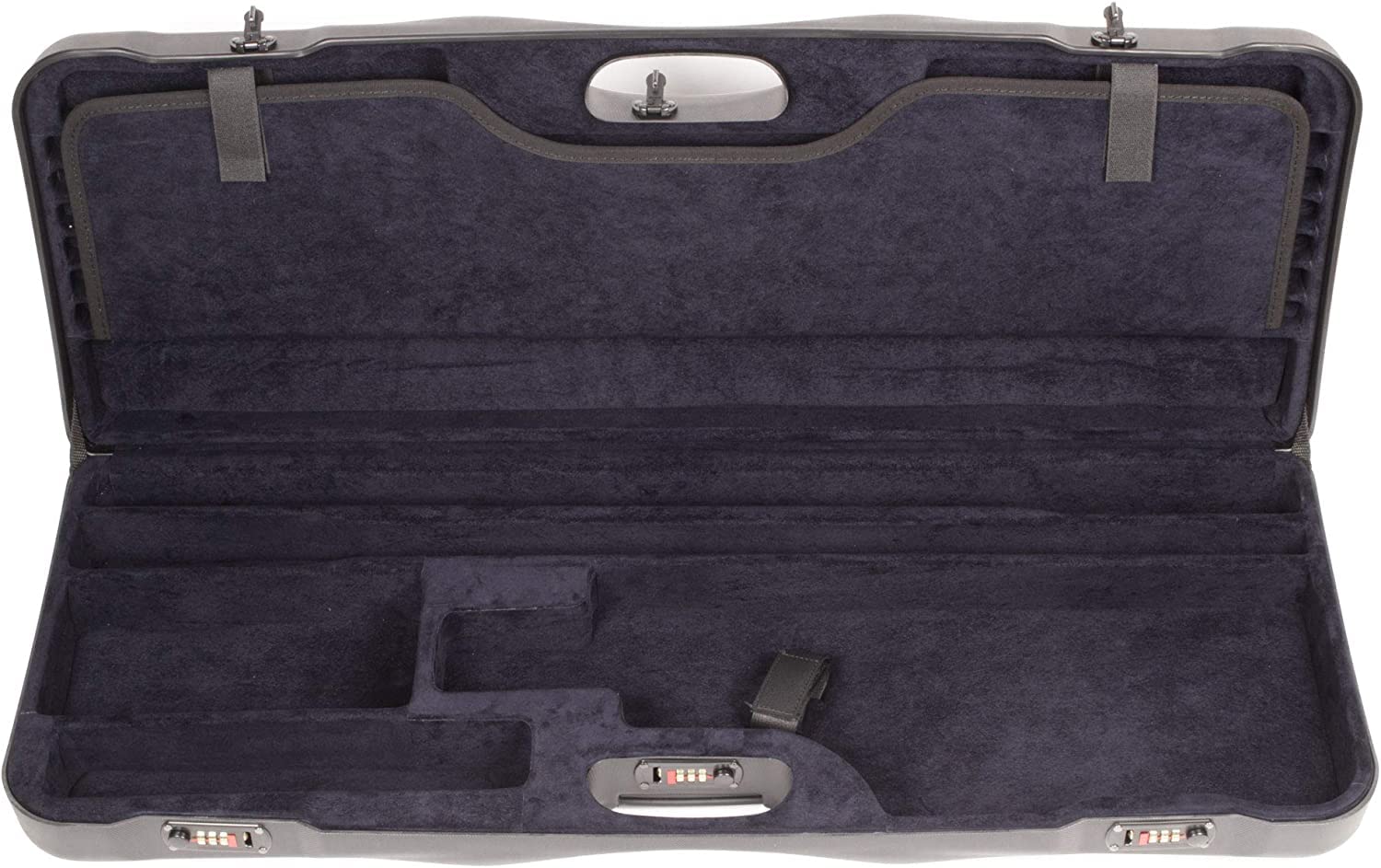 Negrini Cases 1652LR-TS/5040 Shotgun Case for O/U ABS/1 Gun/1 Barrel up to 33 1/2-Inch with 3 Tube Set