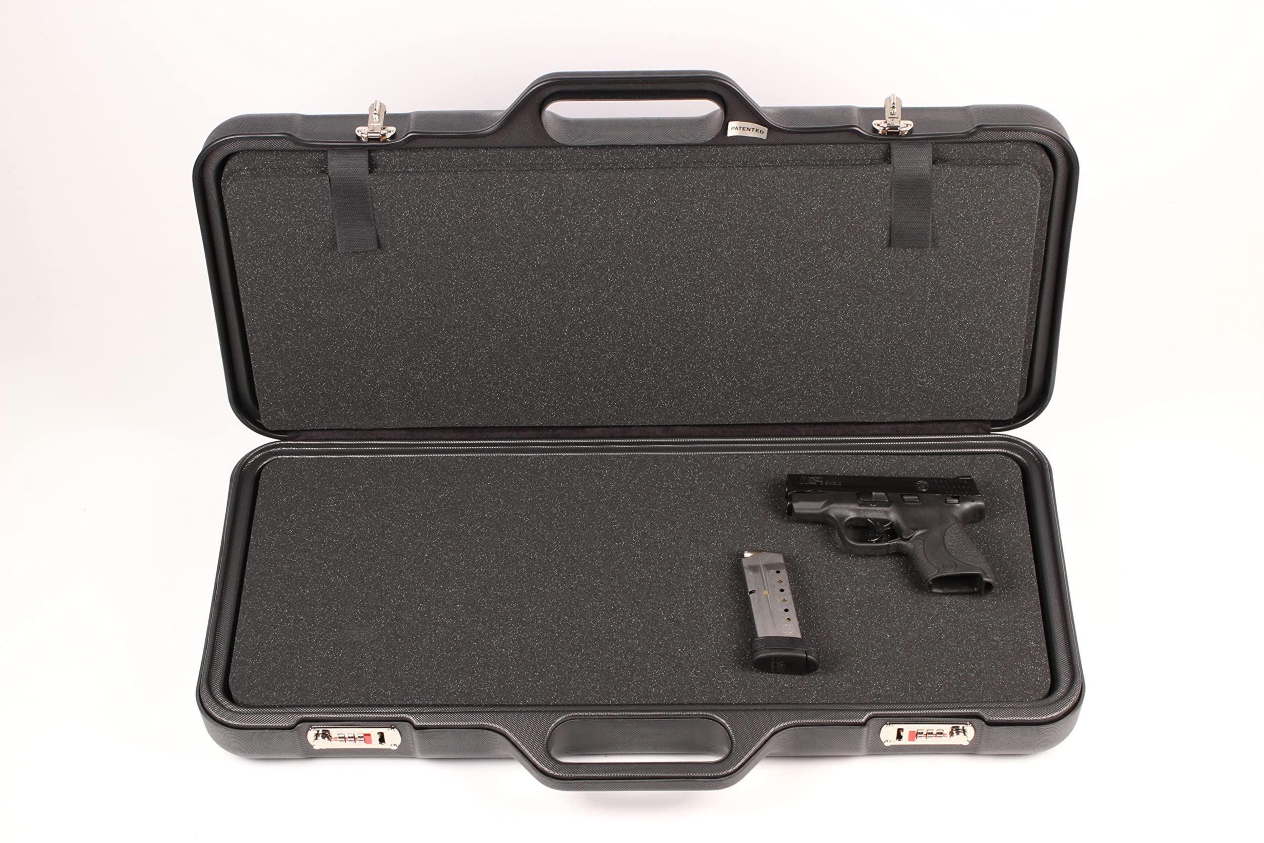 Negrini Cases 3039R/5130 Premium 2-Sided Handgun/AR Carbine Case, Black/Black