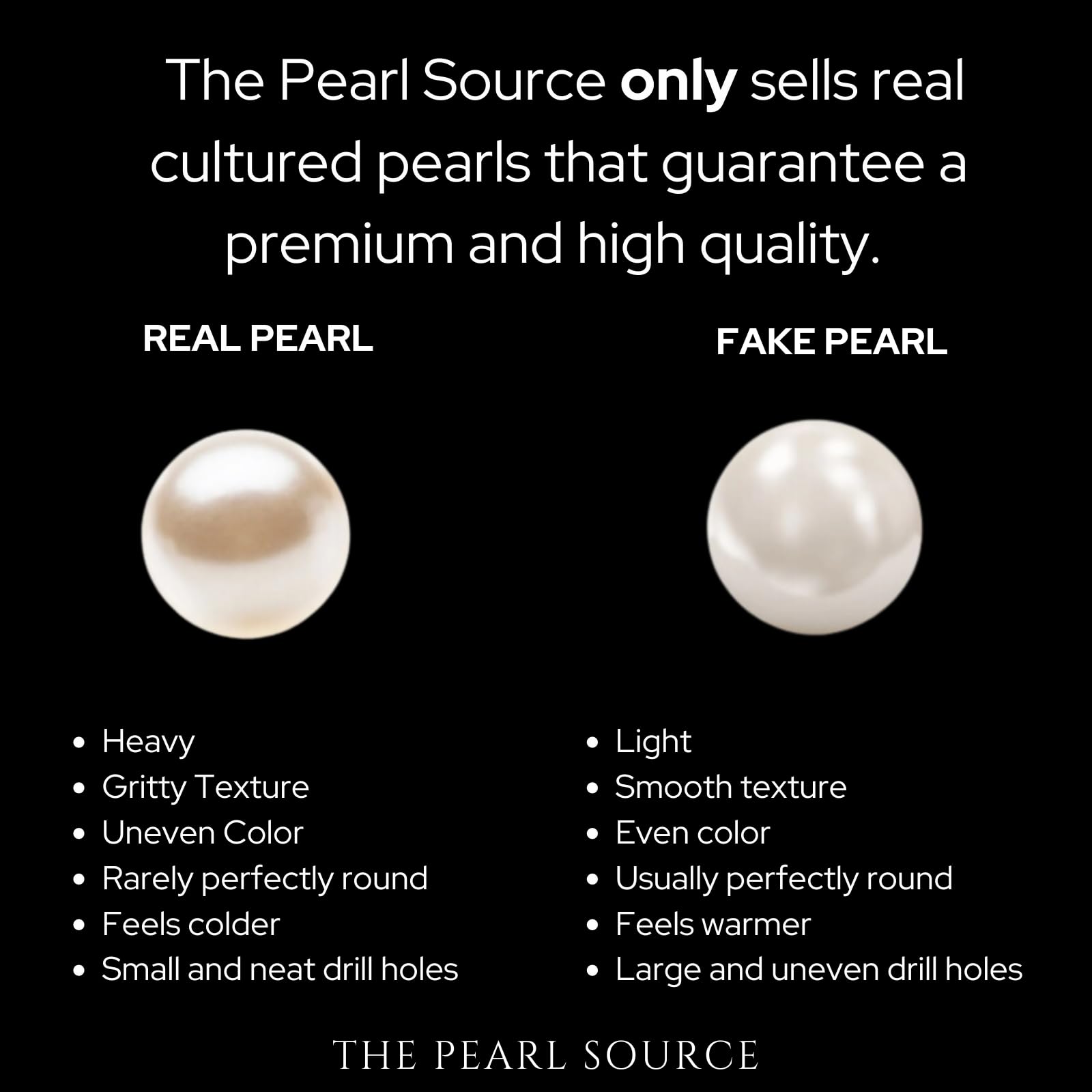 THE PEARL SOURCE Round White Freshwater Real Pearl Earrings in AAAA Quality for Women - 14k Gold Stud Earrings | Hypoallergenic Earrings with Genuine Cultured Pearls, 8.0-8.5mm