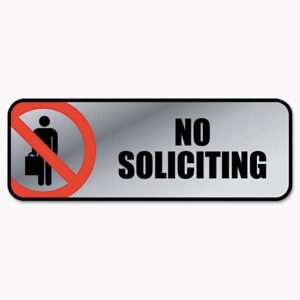 cos098208 - cosco no soliciting image/message sign