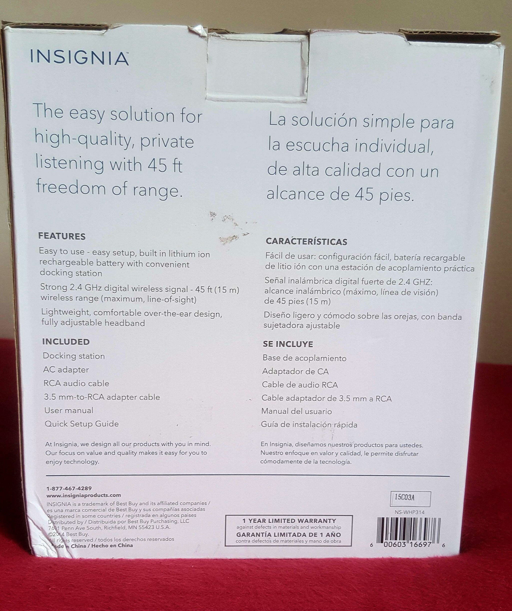 Insignia Wireless Over-The-Ear Headphone