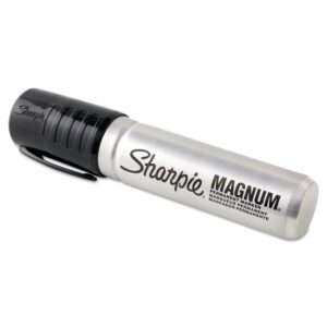 sharpie 44001bx magnum permanent marker, black, 12/box