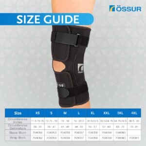 Össur Rebound Knee Wrap - Premium Compression for Personalized Knee Support, Stability, and Comfort in Sports, Workouts, and Everyday Wear - Enhance Knee Health and Performance (X-Small)