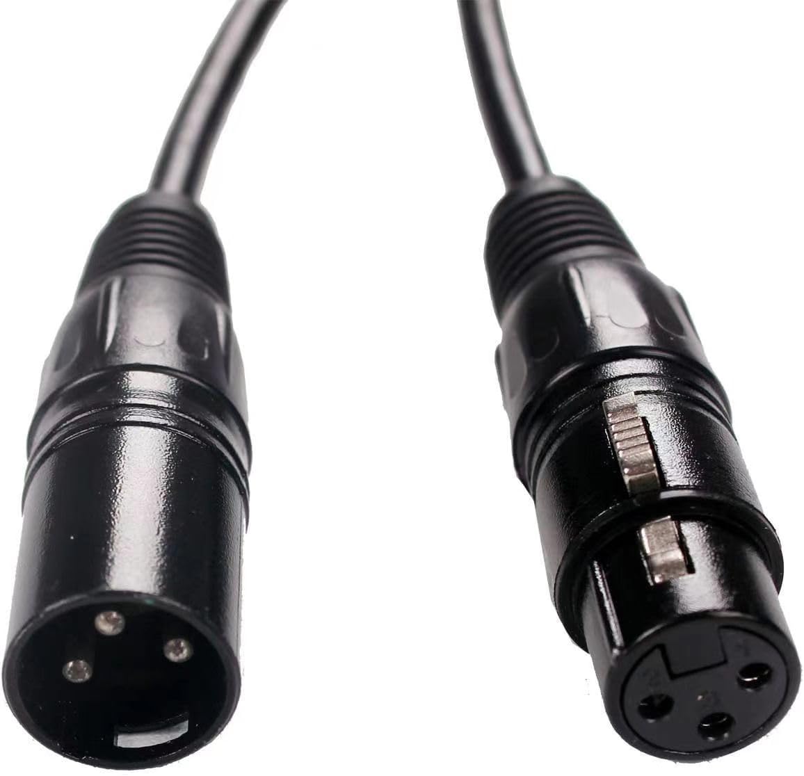 4PCS 1m Long DMX 512 XLR Cable DMX 3.2t 3 Pin True DMX Cable Male to Female for DMX Microphone Stage Lights