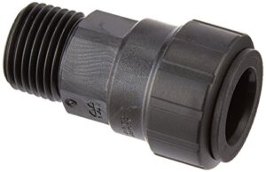 jg prolock psei012024e push-to-connect male connector (10 pack), 1/2" cts x 1/2" npt, black, 10 piece