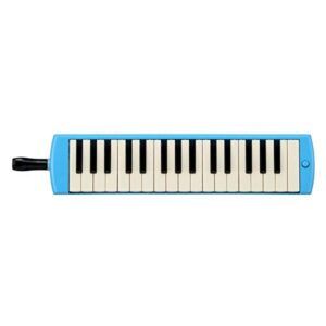 yamaha pianica keyboard harmonica, 32 keys, blue, p-32e, for children's convenience, comes with plastic hard case with matching color 1) blue