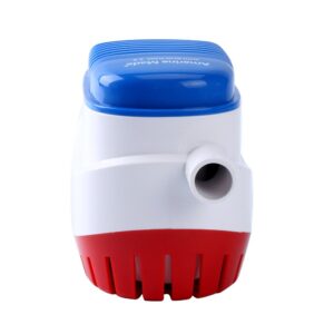 Amarine Made Automatic Bilge Pump Submersible Small Electric Boat Bilge Pump 12v 750gph Auto with Float Switch 3/4 inch Outlet Diameter, Bilge Pump for Boats