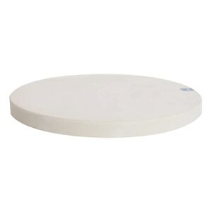 notrax 14" round x 1" sani-tuff t45 natural rubber cutting board, non-skid professional-grade, made in usa, t45s4r14bf