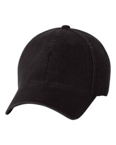 flexfit 6997 low profile garment washed cotton cap - extra extra large (black)