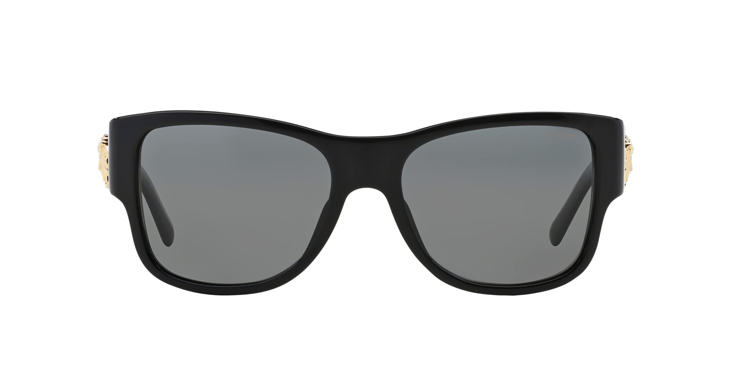 Versace Man Sunglasses Black Frame, Dark Grey - Polarized Lenses, 58MM