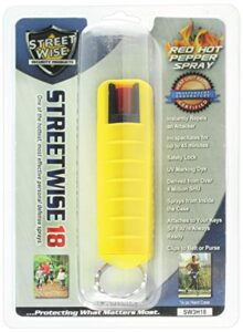 streetwise security products lab certified streetwise 18 pepper spray, 1/2-ounce hard case, yellow