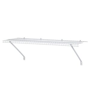 closetmaid 51041 prepack wire shelf kit, 4-feet , white