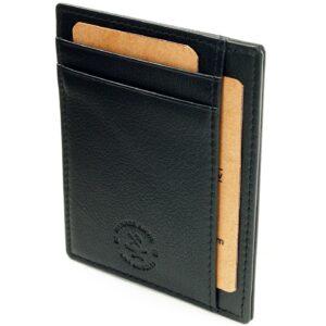 hammer anvil los angeles slim minimalist front pocket wallet rfid protected black