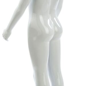 Displays2go Glossy White Polypropylene Child Youth Mannequin Form, 51-Inch