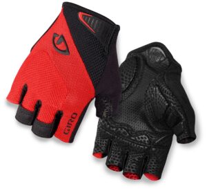 giro gg20130 mens monaco road gloves, red/blk - s