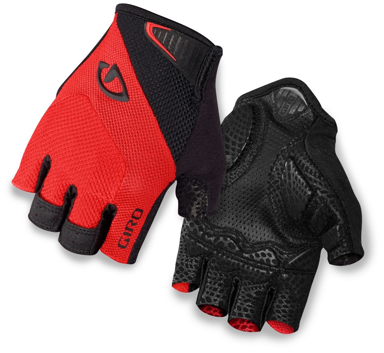 Giro GG20130 Mens Monaco Road Gloves, Red/Blk - S