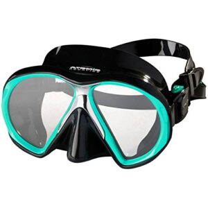 atomic aquatics subframe mask regular fit black skirt/royal blue frame