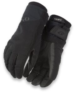 giro proof adult unisex winter cycling gloves - black (2018), x-small