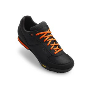 giro rumble vr cycling shoe - men's black/glowing red 47