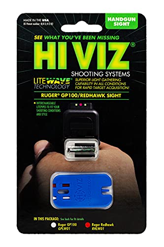 HIVIZ RHLW01 Ruger Interchangeable LITEWAVE Front Handgun Sight