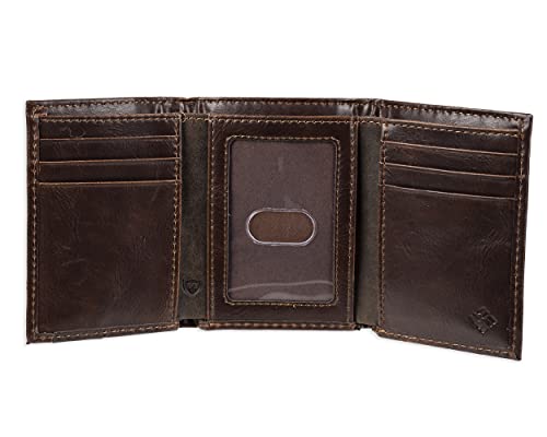 Columbia Men's RFID Blocking Lofton Trifold Security Wallet, Brown, One Size