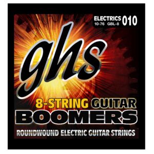 ghs boomers 8-string electric guitar set - light - (010-076) - gbl-8 set