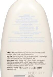 Aveeno Sheer Hydration Daily Moisturizing Fragrance-Free Lotion with Nourishing Prebiotic Oat, Fast-Absorbing Body Moisturizer for Dry Skin with Lightweight, Breathable Feel, 18 fl. oz