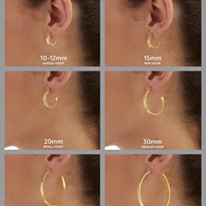 Amazon Essentials Yellow-Gold-Plated Sterling Silver Paved Infinite Elements Cubic Zirconia 2-Inch round Hoop Earrings (7 cttw), (previously Amazon Collection)