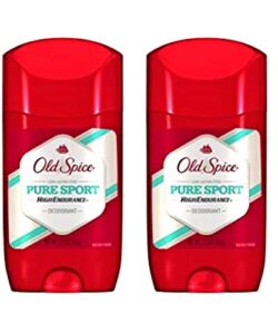 old spice pure sport solid deodorant, 2.25oz (pack of 2)