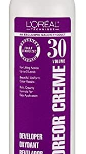 Loreal Oreor Creme 30 Volume Developer 8 Ounce (235ml) (2 Pack)